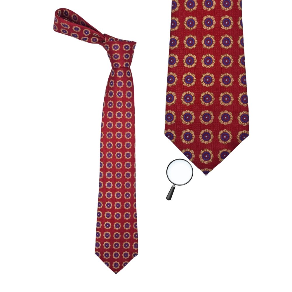 Gravata Seda/ Marca CP Neckwear Vermelha 8,5 cm x 1,51 Cm Tradicional ...