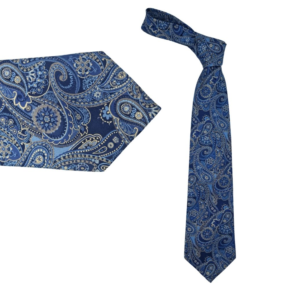 Gravata 100% SEDA Marca PRONTO-UOMO / Azul 10,5 cm x 1,47 Cm ...