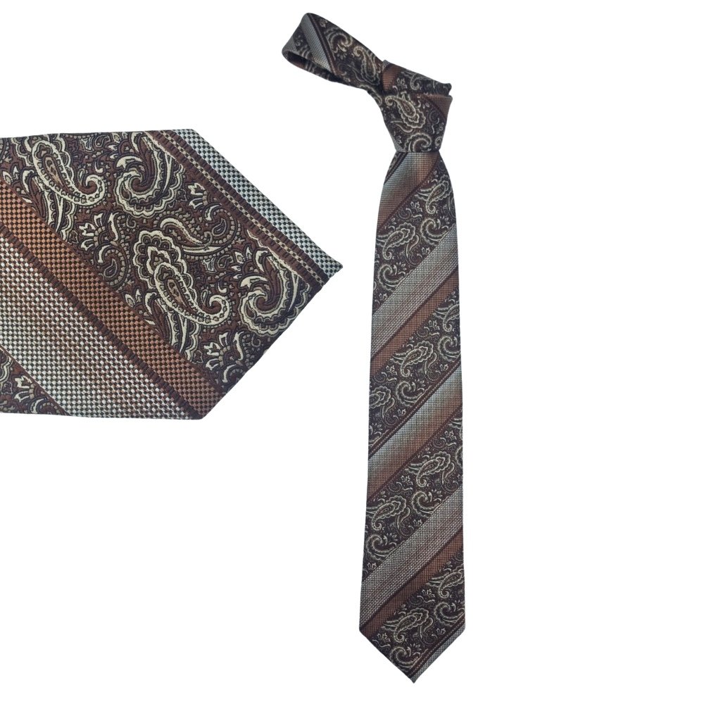 Gravata Marca/ ST-PatricK Marrom escuro 9 cm x 1,56 Cm Tradicional ...