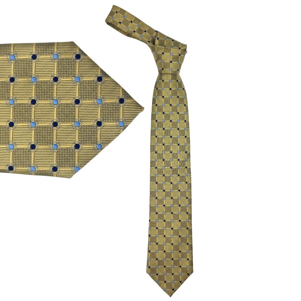 Gravata 100% SEDA Marca JOS. -A. BANK COLLECTION / Amarela 9 cm x 1,50 ...