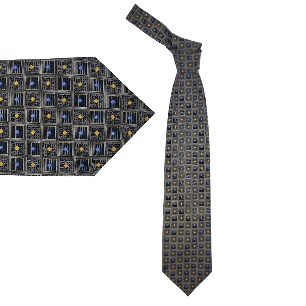 Gravata 100% SEDA- Marca CHAS REED- & COLLETION / Verde escuro 10 cm x ...